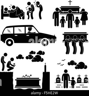 Coffin with dead man icon Stock Vector Image & Art - Alamy