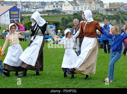 Cornish celts dancing at the Celtic Festival in Newquay, Cornwall, UK ...
