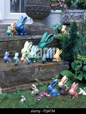 Close-up of a collection of Sylvac pottery rabbits Stock Photo - Alamy