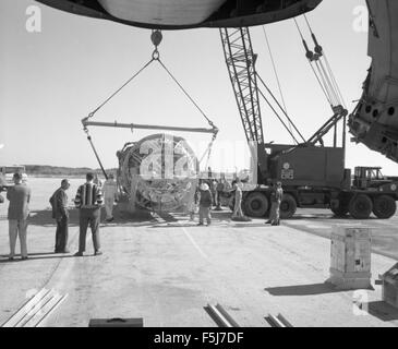 The Atlas missile assembly line in this 1959 progress report highlights ...