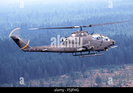 helicopter, Bell AH-1F Cobra, exhibit, single-engine attack helicopter ...