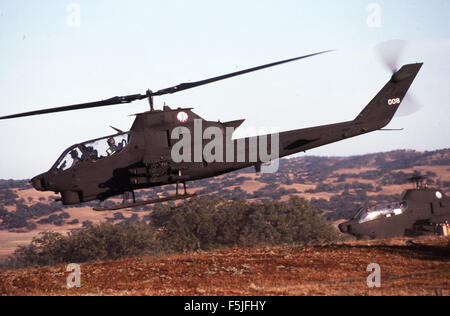 An Army Cobra helicopter is seen on display on the National Mall in ...