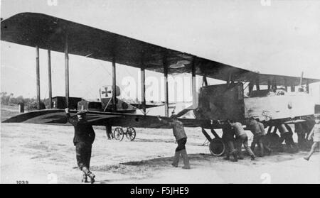 The Gotha G IV, a German bomber from World War I, is shown in this 1916 ...