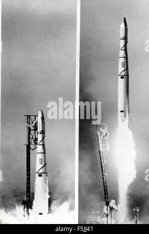 The Lockheed Agena test vehicle, used in space exploration and launch ...