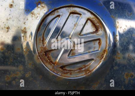 Rusty VW Logo Stock Photo - Alamy