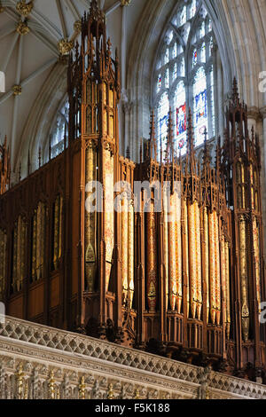 Organ of York Minster Cathedral Church; England; UK Stock Photo - Alamy