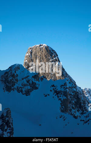 Roggspitze from Valluga summit, St Anton am Arlberg, Austria Stock ...