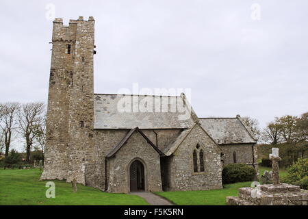 Church of St Michael and All Angels, Bosherston, Pembrokeshire Stock ...