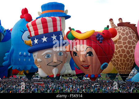 Hot air balloon "Special Shapes Rodeo" at the Albuquerque Stock Photo ...