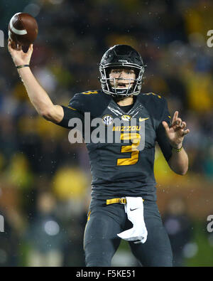 Missouri quarterback Drew Lock (3) throws against Purdue during the ...