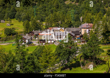 |Italy Piedmont Val Formazza the Village of Grovella Stock Photo ...