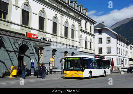 Brig railway station. Switzerland Stock Photo - Alamy