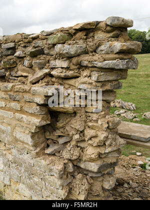Natural Limestone Wall. Old Stone Wall Texture Closeup Background ...
