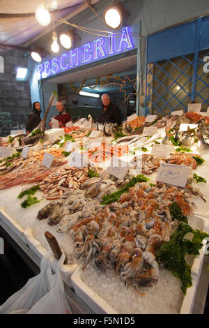 Fresh fish in street market. Fresh raw of fish in the market of Negombo ...