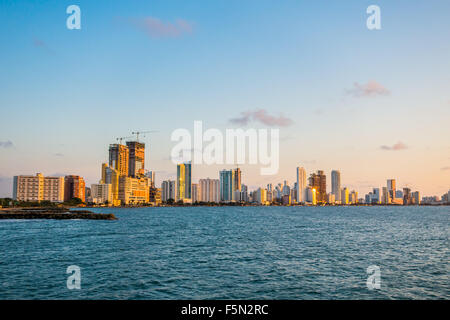Beautiful view of Cartagena behind the ocean, Colombia Stock Photo - Alamy