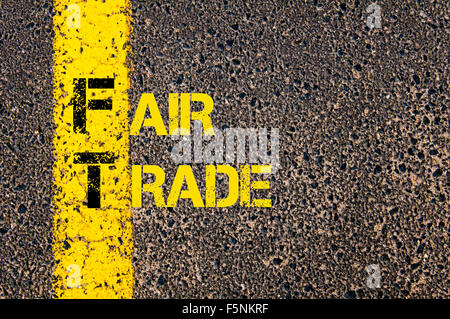 Concept image of Business Acronym FT For Trade written over road ...
