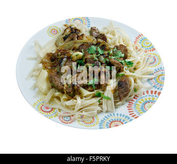 naryn - lamb with noodles Stock Photo - Alamy