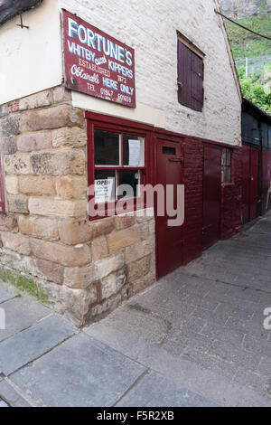 Fortune's Kipper Shop, Whitby, North Yorkshire, England, UK Stock Photo ...