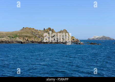 Ile Bono,back right Rouzic the island,Sept-Iles archipelago,Perros ...