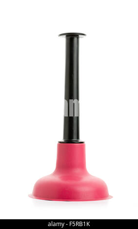 Sink plunger isolated on white Stock Photo - Alamy