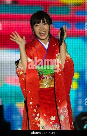 Misaki Iwasa, a member of the Japanese idol group AKB 48 performs ...