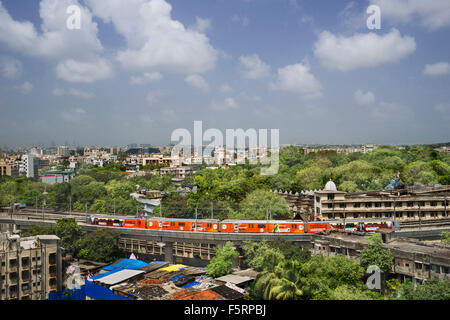 Mumbai metro ghatkopar to versova, mumbai, maharashtra, india, asia ...