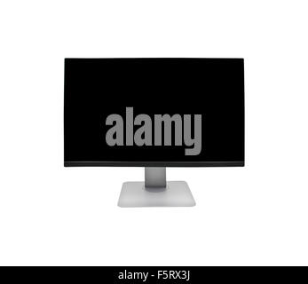 Wide LED computer monitor with the white screen Stock Photo - Alamy