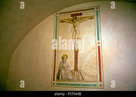 Fra Angelico Crucifixion with St Dominic Stock Photo - Alamy