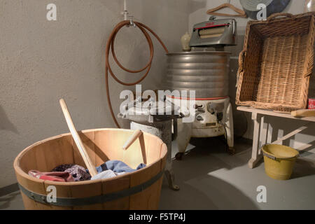 Old fashioned laundry room Stock Photo - Alamy