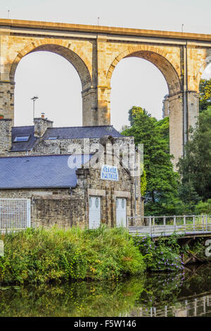 Picturesque Port de Dinan on the River Rance, Brittany, France, popular ...