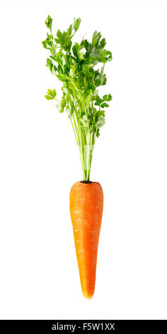 Fresh red carrot on white background Stock Photo - Alamy