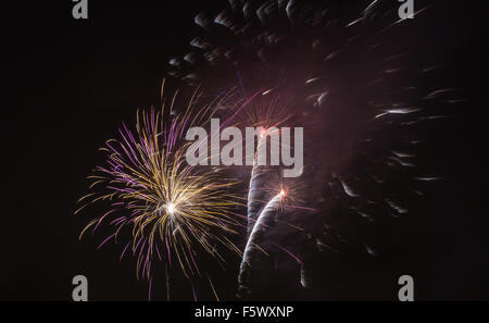 great fireworks lighting the sky Stock Photo - Alamy