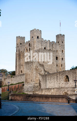 Rochester castle, good example of Norman architecture. The main tall ...