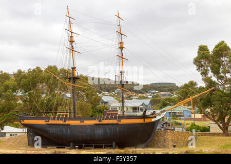 Replica Brig Amity at Albany Western Australia which brought the first ...