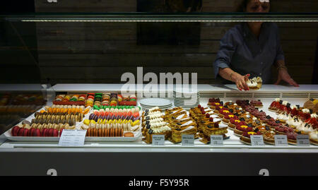 Cake shop display Chamonix France Stock Photo - Alamy