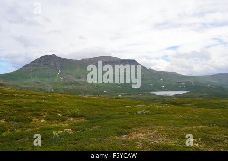 the beautiful and majestic mount Mauken in northern Norway in maalselv ...