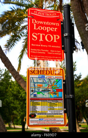 STOP sign by the roadside in Florida Stock Photo - Alamy