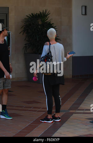 Amber Rose arrives at a spa in West Hollywood Featuring: Amber Rose ...