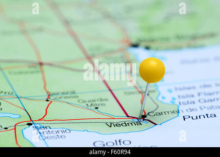 Viedma pinned on a map of Argentina Stock Photo - Alamy