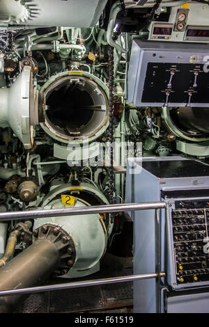 Torpedo tube of submarine Stock Photo - Alamy