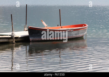 Empty rowboat in water Stock Photo: 11379416 - Alamy