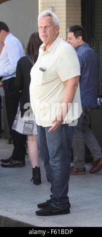 Film producer Steve Tisch has lunch with a friend in Beverly Hills ...
