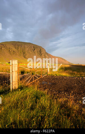 Landscape with farm Stock Photo - Alamy