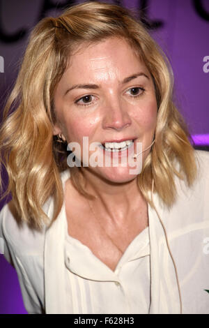 Lisa Faulkner, Celebrity MasterChef winner 2010, cooking at the ...