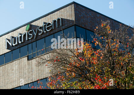 A logo sign outside of the headquarters of Nutrisystem in Fort ...