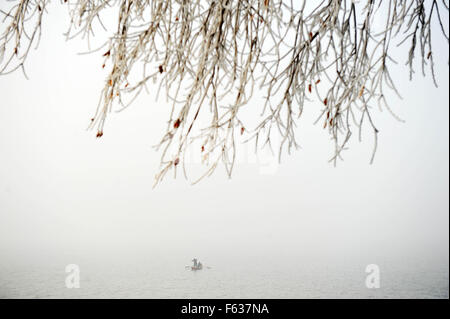 Rime scenery in Harbin City, northeast China's Heilongjiang Province ...