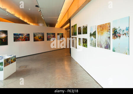 Exhibition at the John Hope Gateway Visitor Centre at the Royal Botanic ...