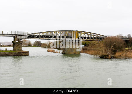 The Severn Railway Bridge, Sharpness, Gloucestershire, from the south ...