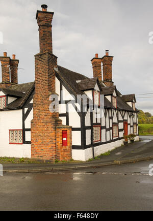 Chimneys on The Old Post House, in Albury, Surrey, UK - 19th century ...