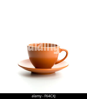 Empty cup isolated on white background Stock Photo - Alamy